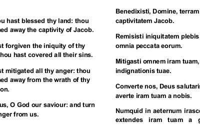 Matching up Psalms | Brandt Lab